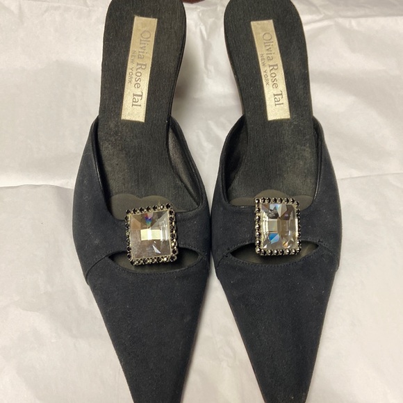 Olivia Rose Tal | Shoes | Olivia Rose Tal Slides With 2 Inch Heel Used ...